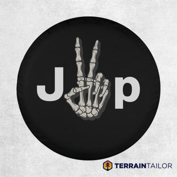 Jeep Skeleton Hand Wave Spare Tire Cover – TerrainTailor